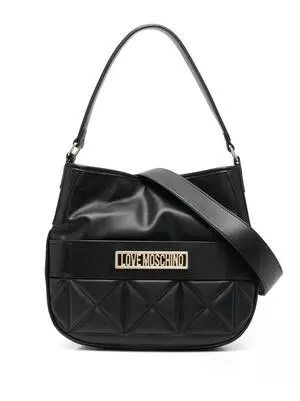 Moschino Logo-plaque Tote Bag - Black