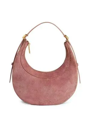 COCCINELLE Whisper Suede Crescent Tote Bag