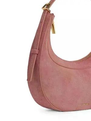 COCCINELLE Whisper Suede Crescent Tote Bag