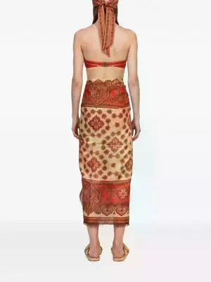 Zimmermann Paisley-print Fringed Pareo