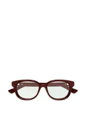 Gucci Logo Glasses - Brown