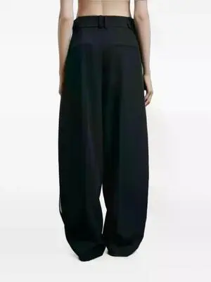 Patrizia Pepe Buckle-detail Side-slit Trousers