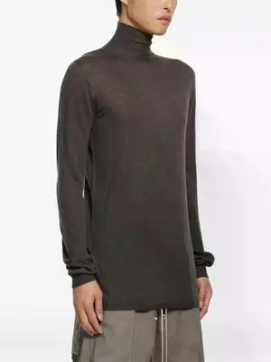 Rick Owens Tower Level Turtleneck Wool Sweater
