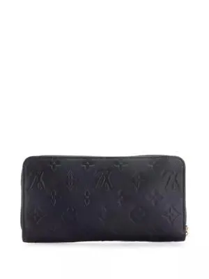 LOUIS VUITTON Zippy Wallet Monogram Empreinte Leather Small Wallets - Black