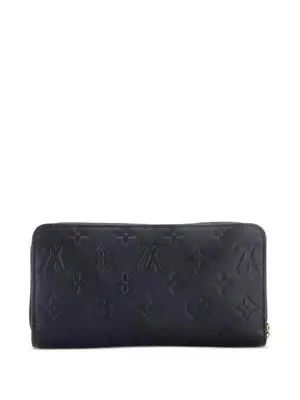 LOUIS VUITTON Zippy Wallet Monogram Empreinte Leather Small Wallets - Black