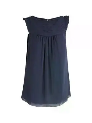 Burberry Pleated Sleeveless Blouse