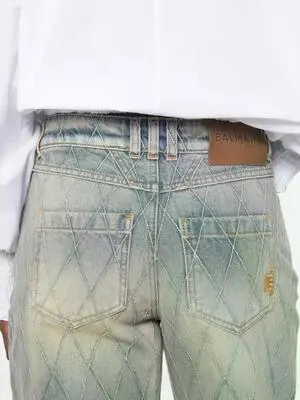 Balmain Buttoned Straight-leg Jeans