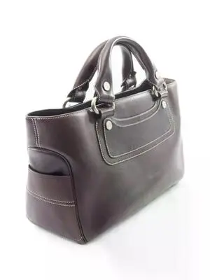 Celine 2000s Boogie Leather Tote Bag - Brown
