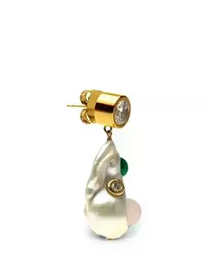SHARRA PAGANO Inclusion Baroque-pearl Earring