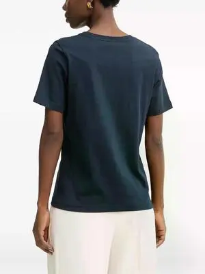 TRUSSARDI Logo-print V-neck T-shirt
