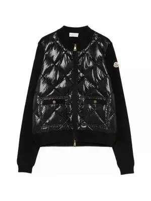 Moncler Quilted Panelled Jacket - Black