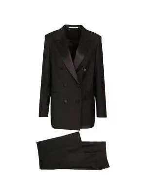 Tagliatore Double-breasted Suit - Black