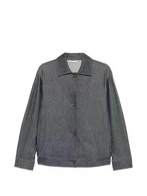 Max Mara Fante Contrast-stitch Jacket - Blue