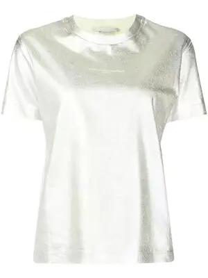 Stella McCartney 2001 Logo Metallic T-shirt - Silver