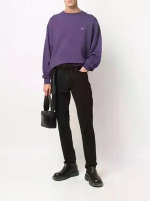 Off-White Industrial-belt Slim-cut Jeans - Black