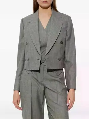 Alexander McQueen Double-breasted Cropped Jacket