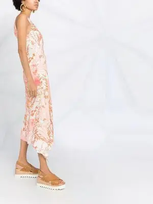 Stella McCartney Tropical Print Sleeveless Dress