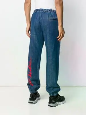 Off-White Leonardo Da Vinci Quote Jeans