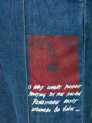 Off-White Leonardo Da Vinci Quote Jeans