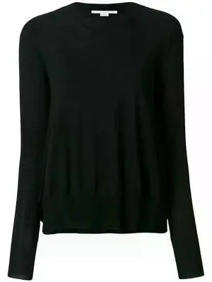 Stella McCartney Curved Hem Sweater - Black