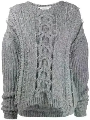Stella McCartney Cable Knit Sweater - Grey