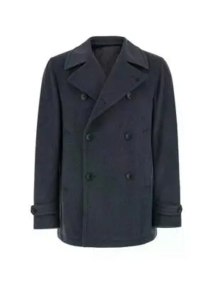 Tagliatore Short Double-breasted Coat - Grey