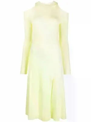 Stella McCartney Knitted Midi Dress - Yellow