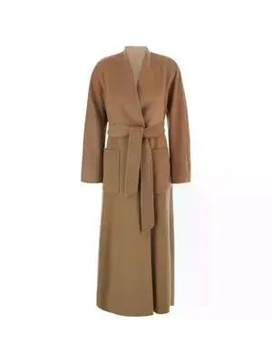 Max Mara Mstnodo Belted Patch-pocket Coat