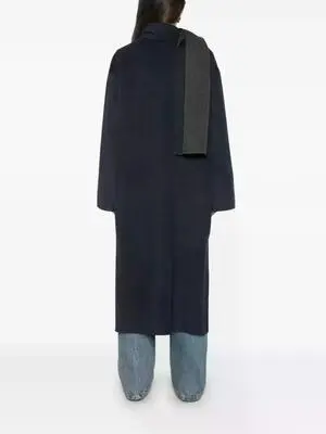 ALICIA AUDREY Camilla Scarf-detail Coat - Blue