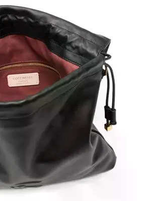 COCCINELLE Logo-plaque Drawstring Shoulder Bag