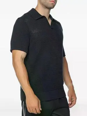 Michael Kors Johnny Textured Collar Polo Shirt
