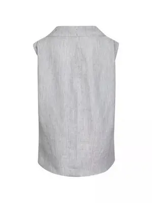 BATAKOVIC Herringbone-pattern Sleeveless Top