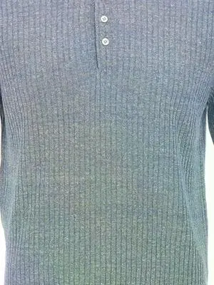 GRAN SASSO Ribbed-knit Polo Shirt