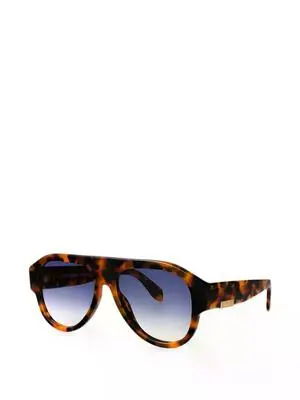 Palm Angels Bucks Pilot-frame Sunglasses - Brown