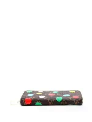 LOUIS VUITTON Zippy Wallet Yayoi Kusama Painted Dots Monogram Canvas Small Wallets