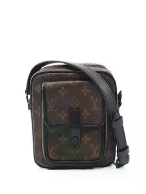 LOUIS VUITTON 2000s Monogram Christopher Shoulder Bag - Brown
