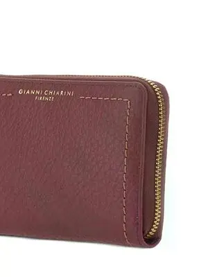 GIANNI CHIARINI Bubble Leather Wallet - Red