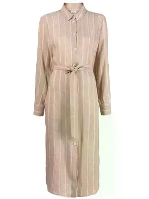 Woolrich Striped Shirt Dress - Neutrals