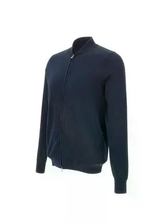 DIKTAT Zip-up Ribbed-trim Sweater