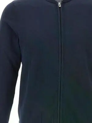 DIKTAT Zip-up Ribbed-trim Sweater