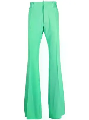 Dsquared2 Virgin-wool Flared Trousers - Green