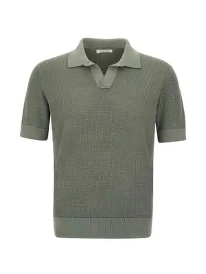 KANGRA Polo-collar T-shirt - Green