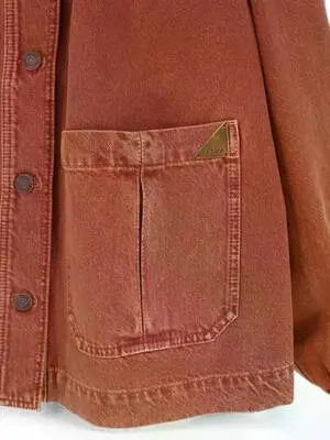 Chloé Gathered-detailing Denim Jacket