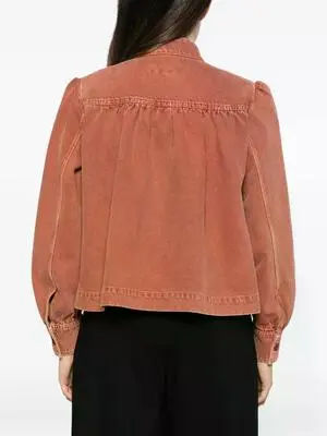 Chloé Gathered-detail Denim Jacket