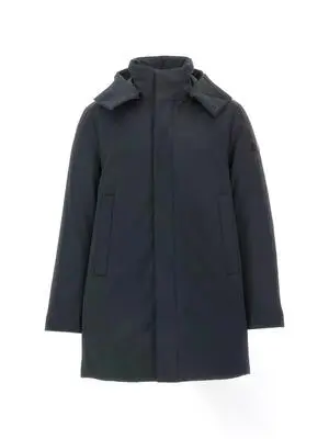 Peuterey Logo-patch Hooded Parka - Blue