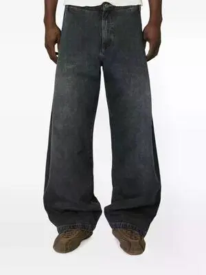 SEVENTH Side-pleat Wide-leg Jeans