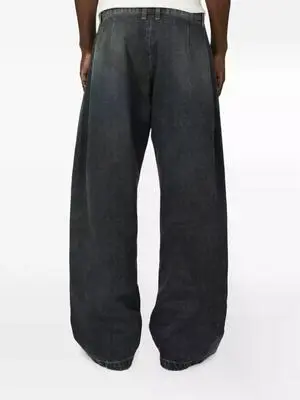 SEVENTH Side-pleat Wide-leg Jeans