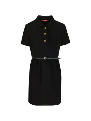 Max Mara Button-embellishment Mini Dress - Black