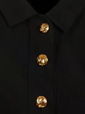 Max Mara Button-embellishment Mini Dress