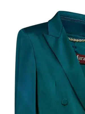 Max Mara Double-breasted Satin Blazer